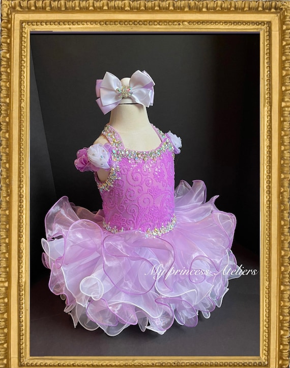 Girl Princess Pageant Birthday Flower Girl Couture Dress/ | Etsy