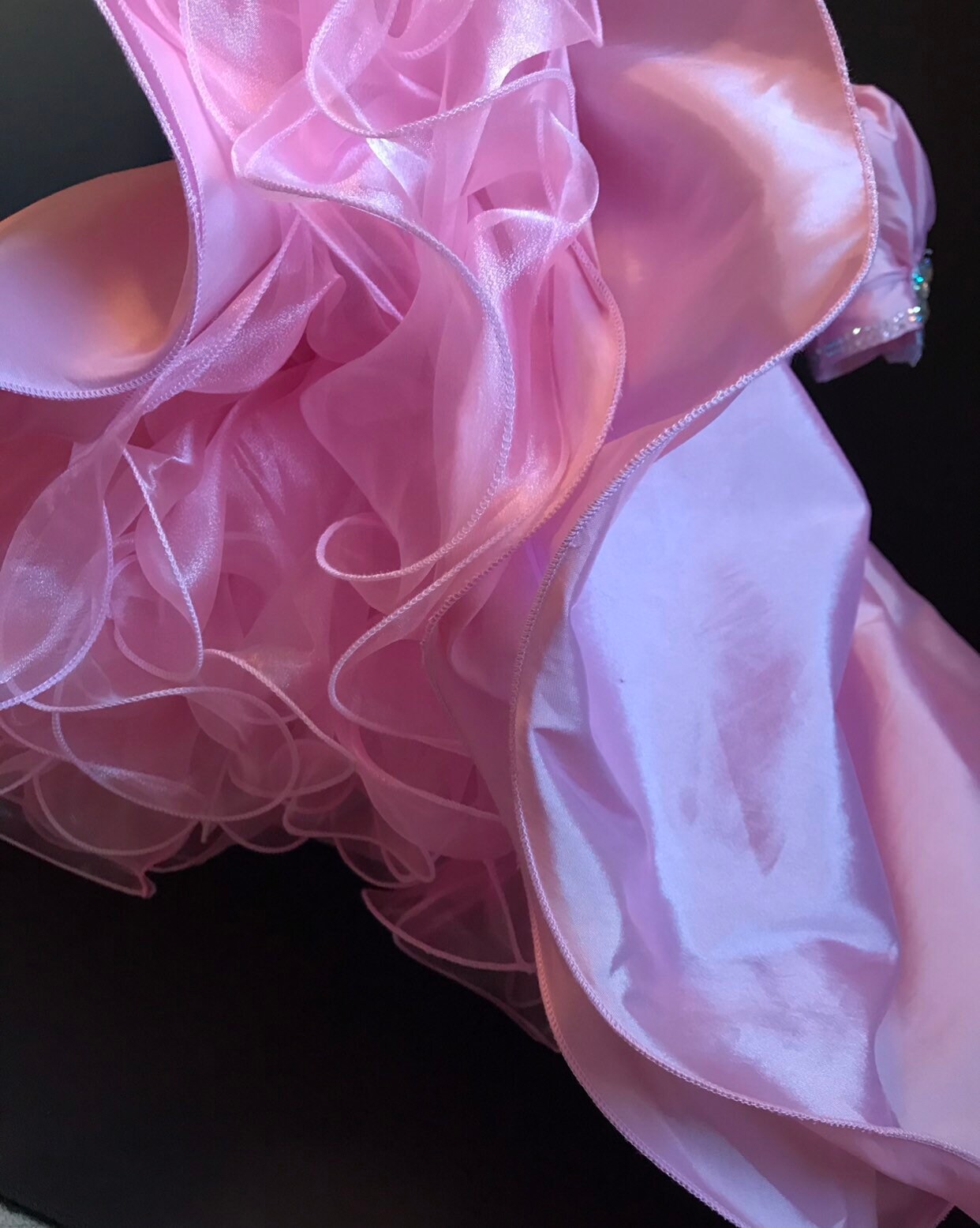 Natural Pageant Dress, Pink Couture Girl Dress, Princess Pink Taffeta ...