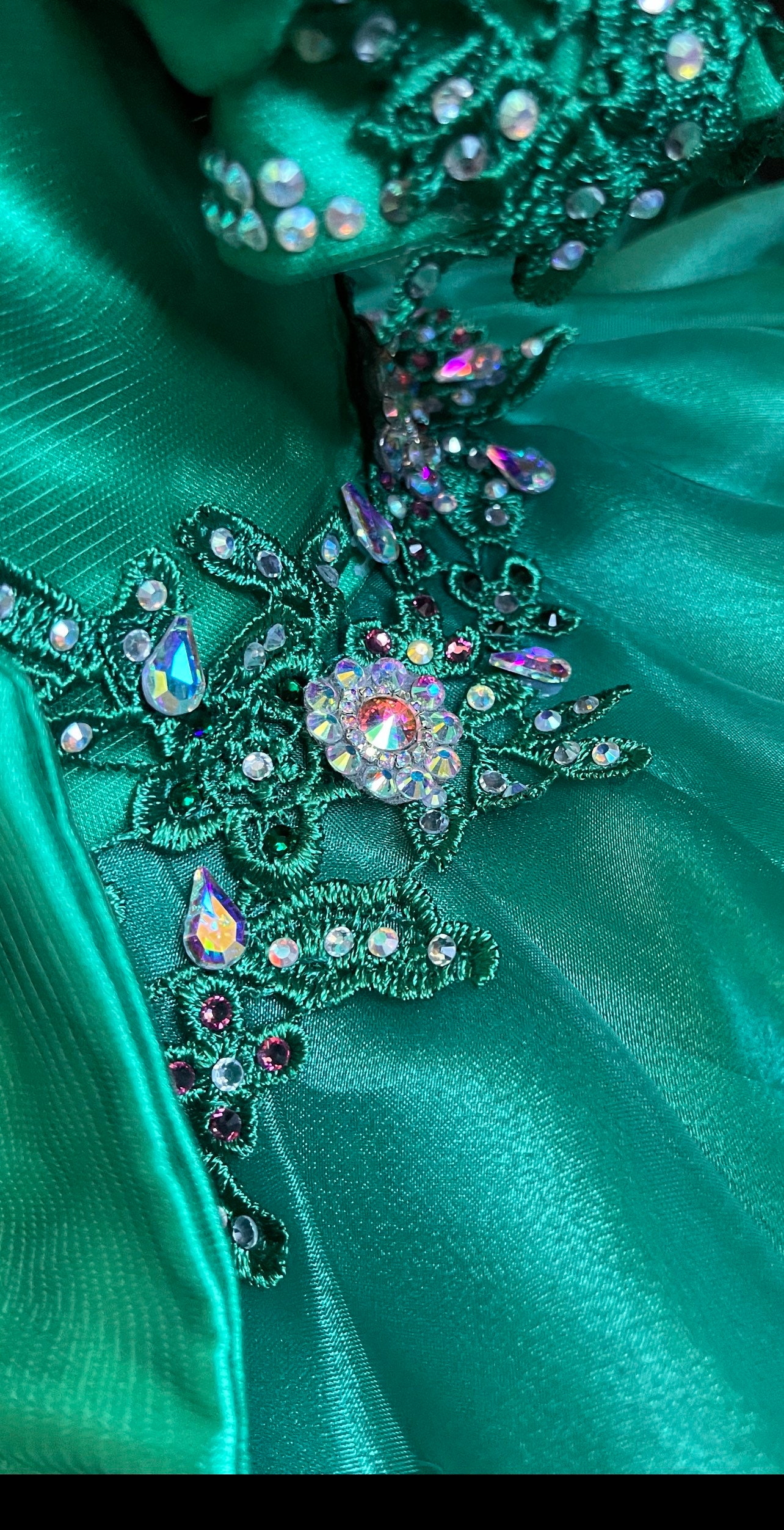 Natural Pageant Green Dress/ Emerald Pageant Glitz Dress/ Green Holiday ...