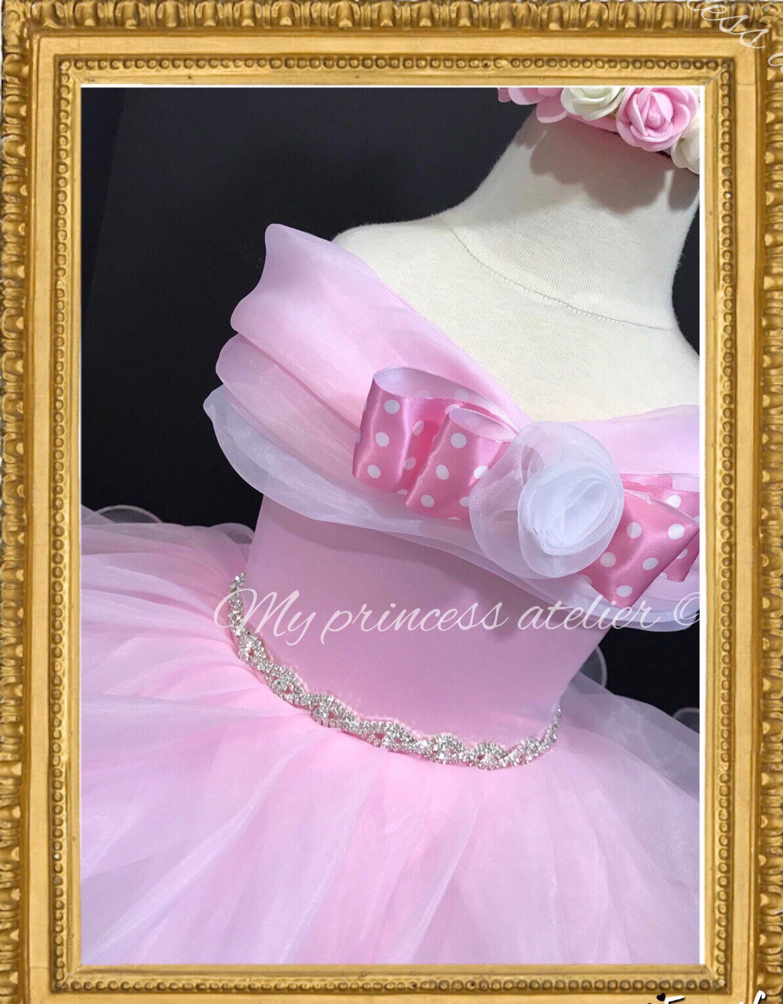 Pink Princess Dress/ Princess Birthday Dress/pink First Birthday Dress ...
