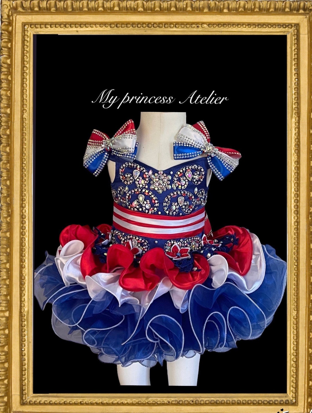 Star Spangled Dress, Independence Day Dress Pageant Dress, 4th of July ...