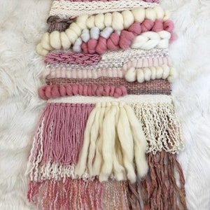 Pink Weaving Wall Hanging - Etsy