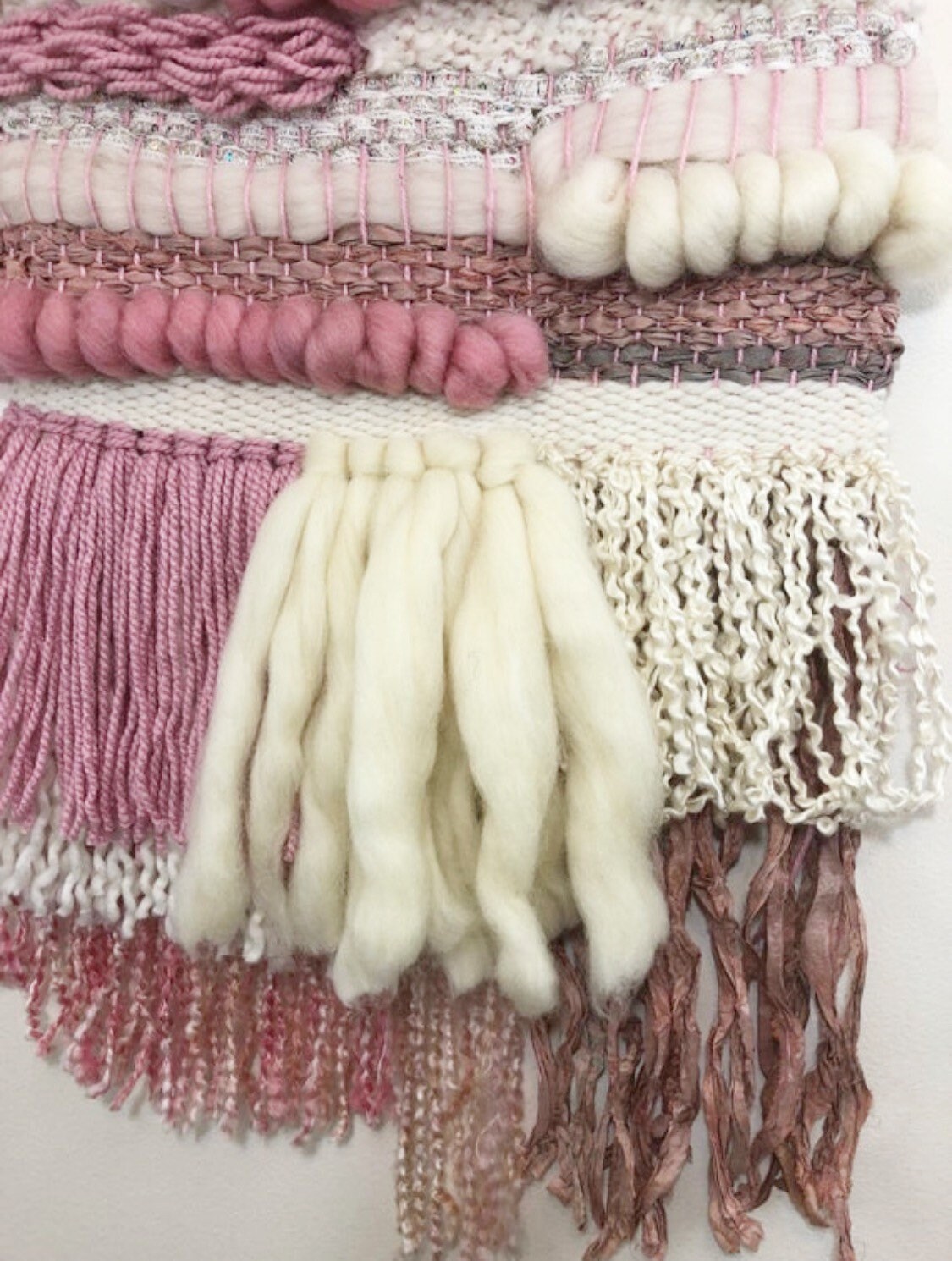 Pink Weaving Wall Hanging - Etsy