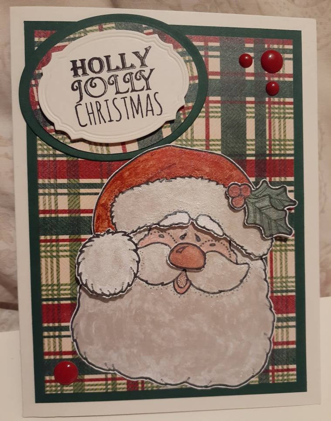 Santa Holiday Card - Etsy