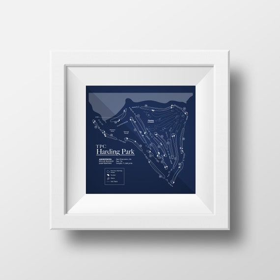 TPC Harding Park Golf Course Map Digital Download | Etsy