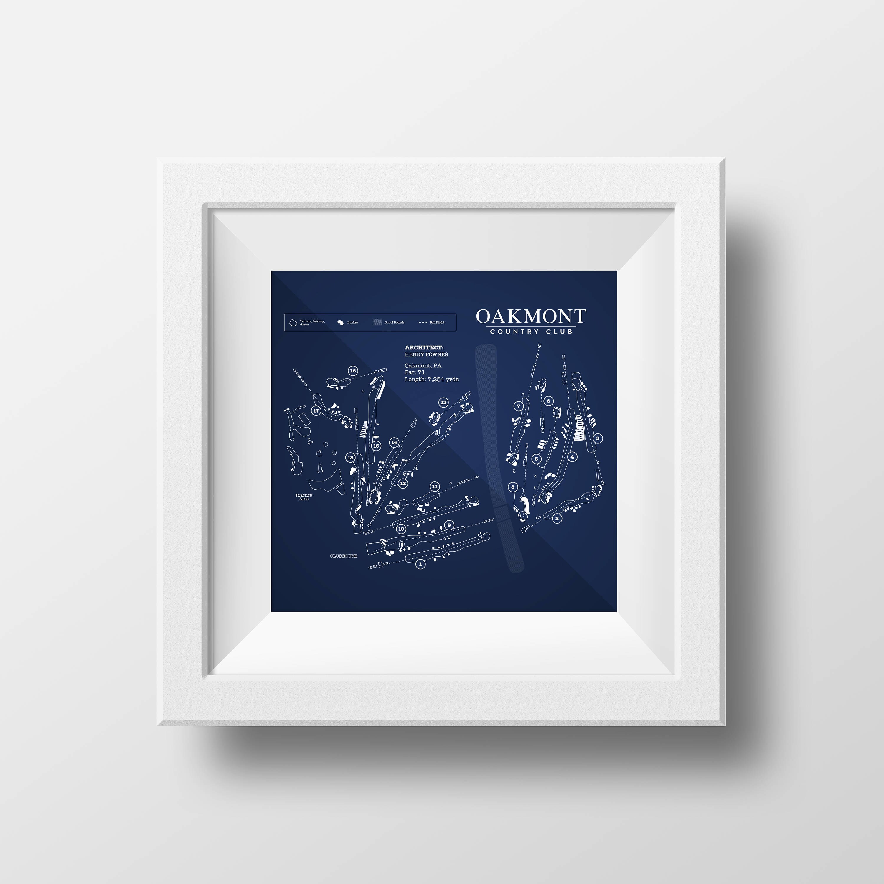 Oakmont Country Club Course Map Digital Download - Etsy
