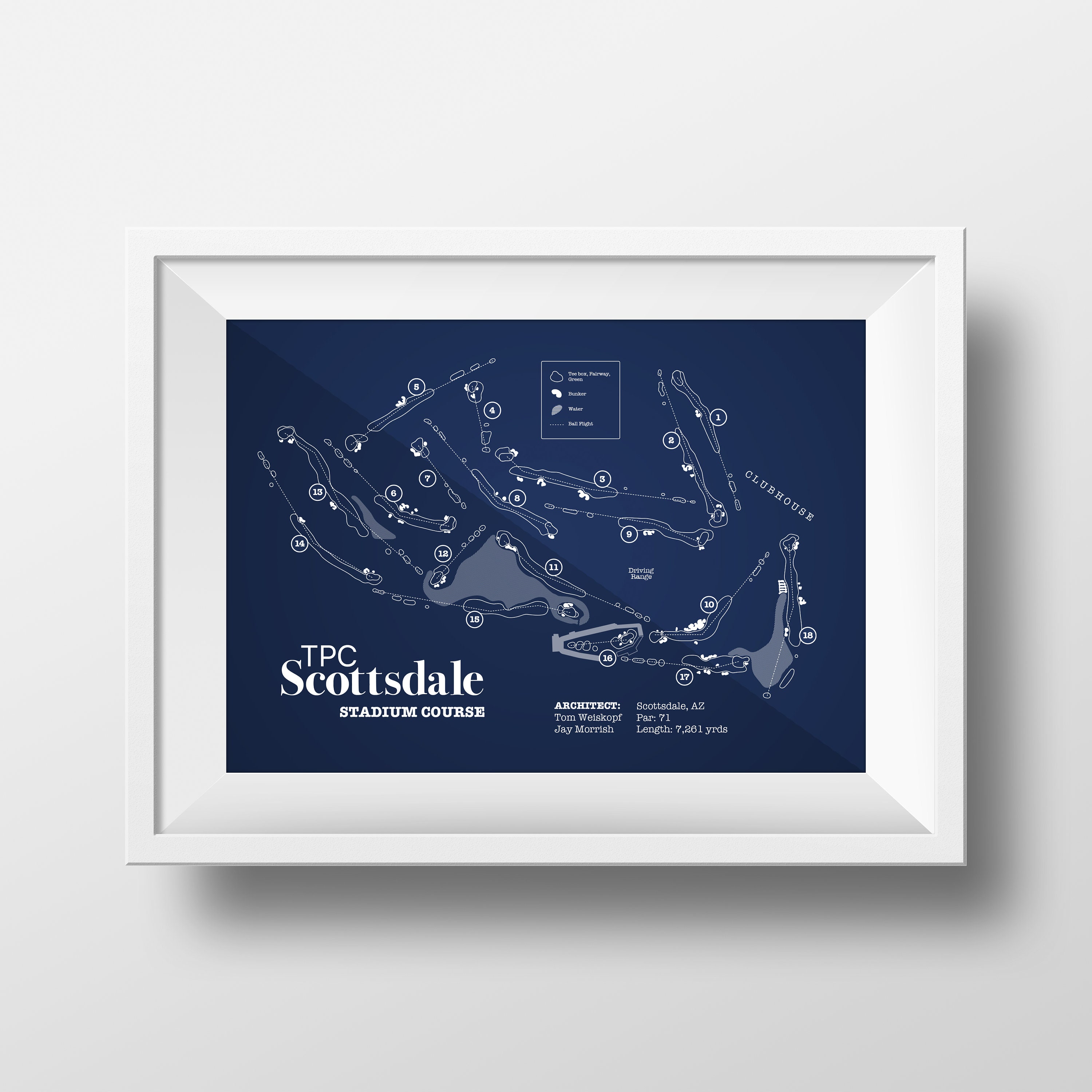 TPC Scottsdale Stadium Course Map - Digital Download - Etsy