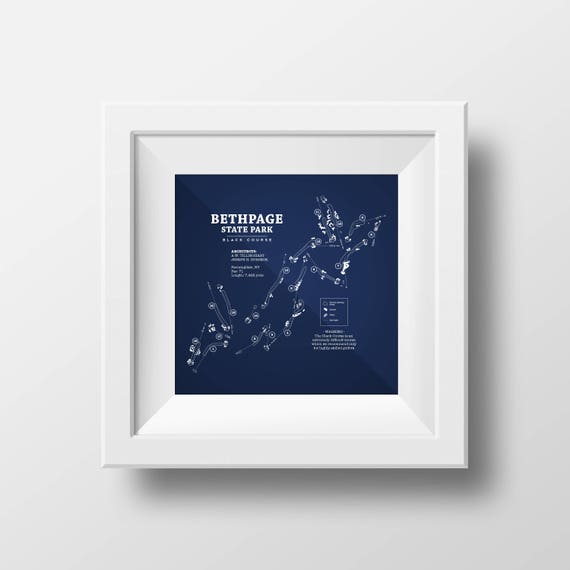 Bethpage State Park Black Course Map Digital Download | Etsy