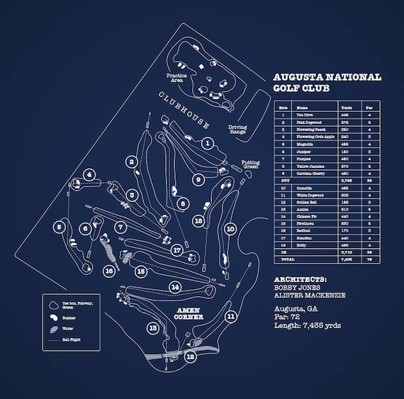 Masters Golf Course Layout