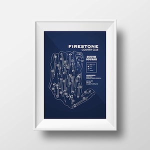 Firestone Country Club Course Map - Digital Download - Etsy