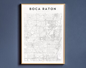 Boca Raton Poster - Etsy