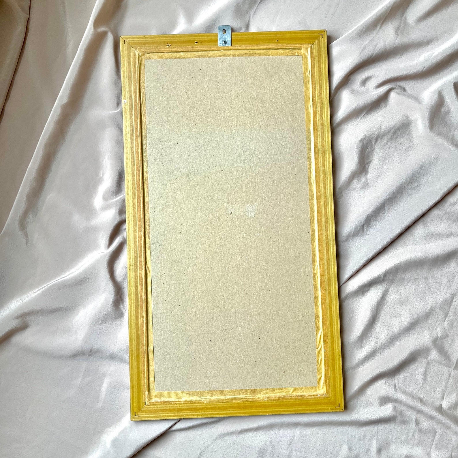 Original Vintage 80s Wooden French Floral Portrait Wall Mirror ...