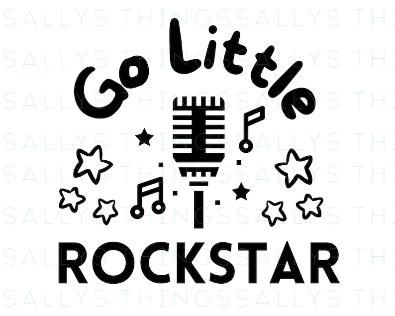 Go Little Rockstar SVG Bundle Cutting Files Printable Vector Designs ...