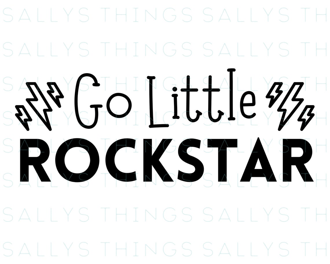 Go Little Rockstar SVG Bundle Cutting Files Printable Vector Designs ...