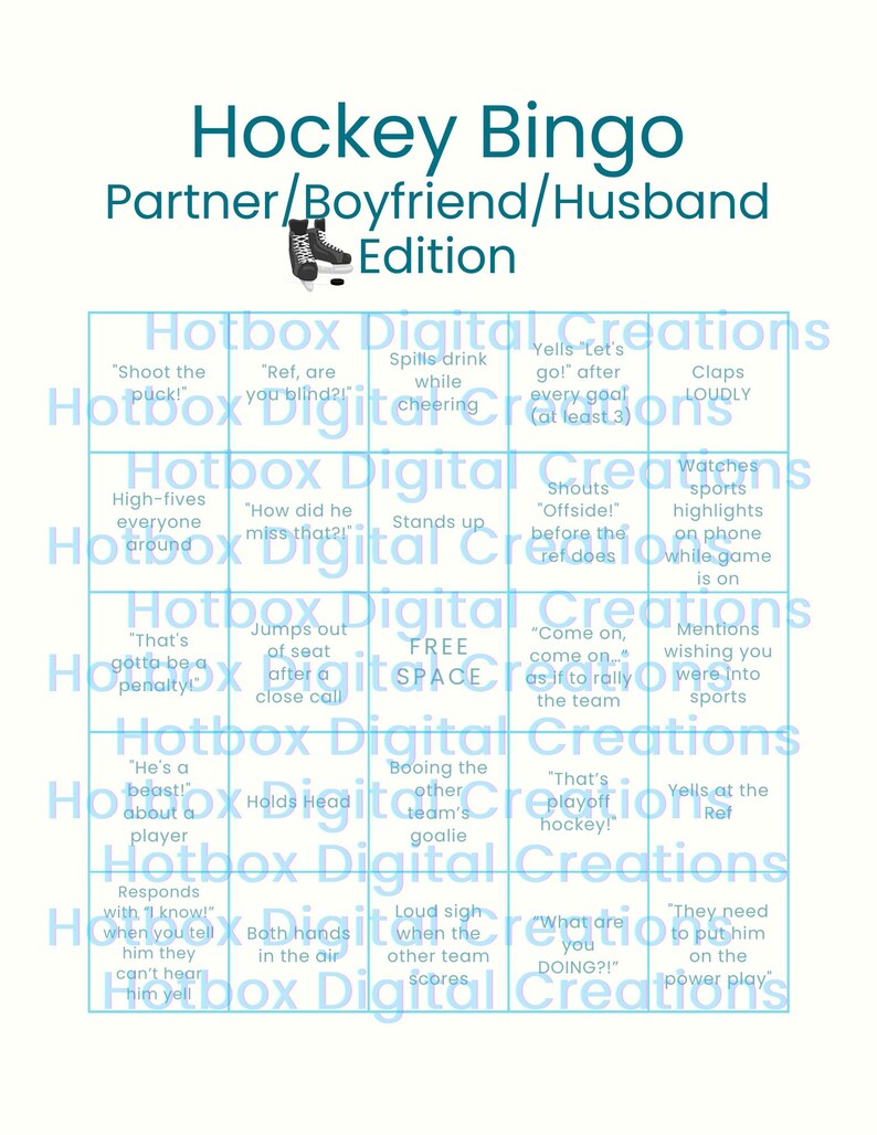 Printable FOOTBALL Bingo Cards Set of 3. Partner/husband/boyfriend’s ...
