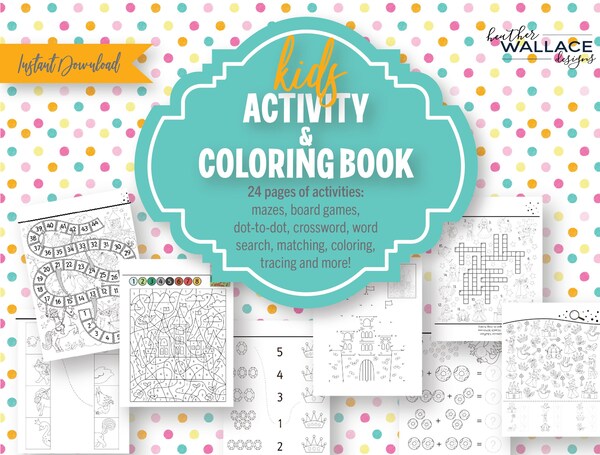50 PRINTABLE Educational Activity Sheets for Kids, PDF, Find the ...