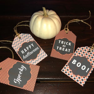 Printable Halloween Gift Tags | Halloween Labels | Digital Download ...