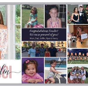 Senior Yearbook Ad Design | Full Page | Custom Colors | Photos - Etsy