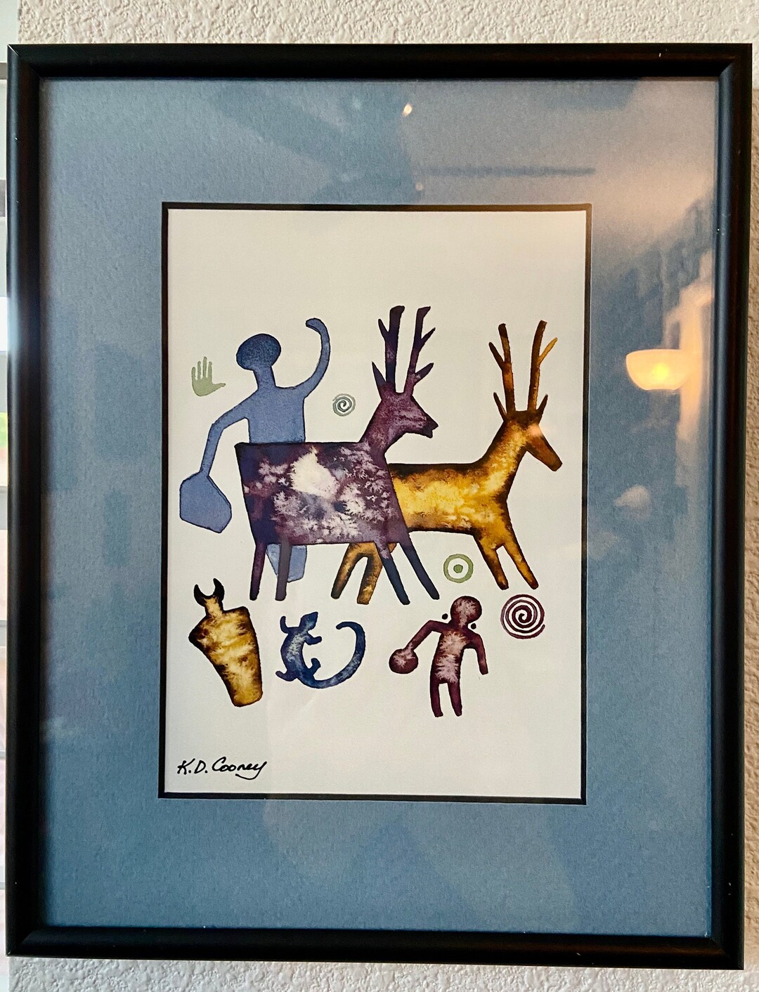 Vintage Kathy Cooney Southwestern Whimsical Tribal Art Print - Etsy