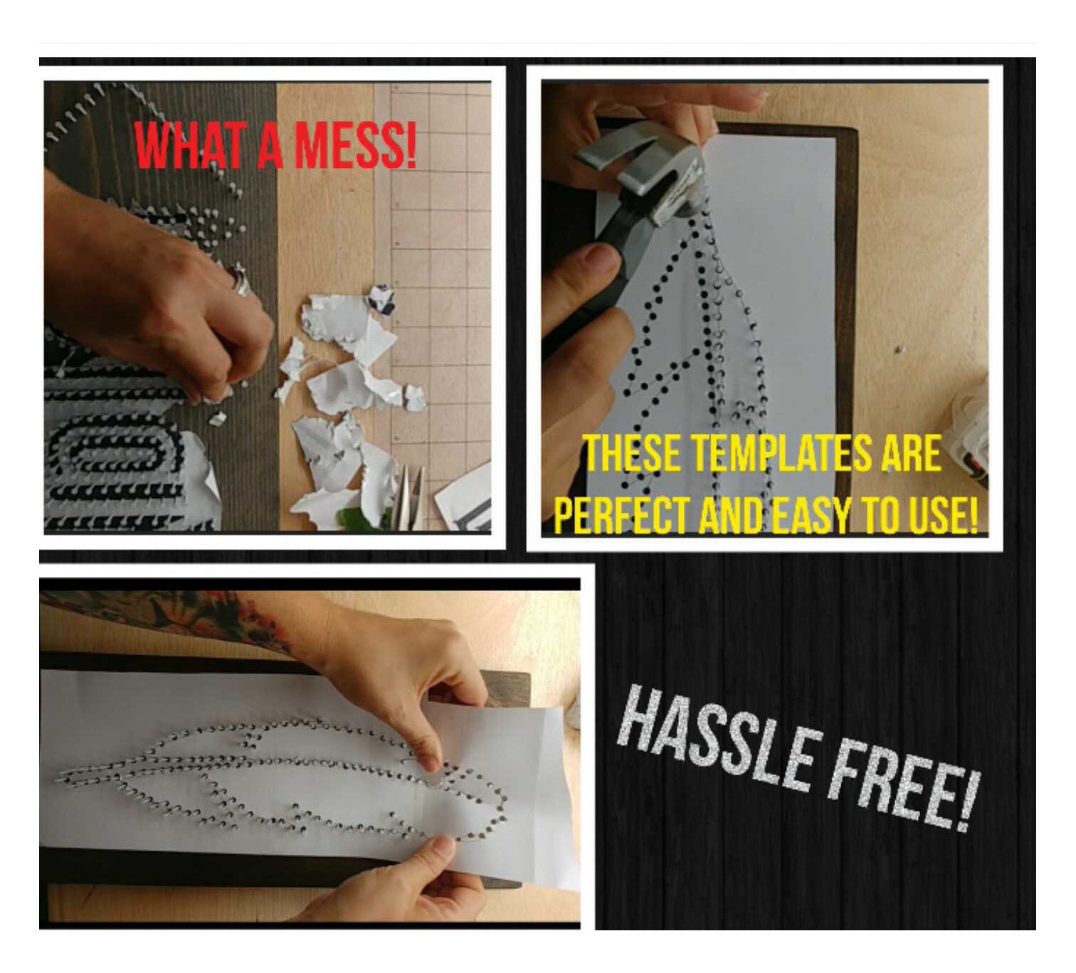 Mermaid Tail String Art Template - DIY Craft Svg Dxf Pdf (digital ...