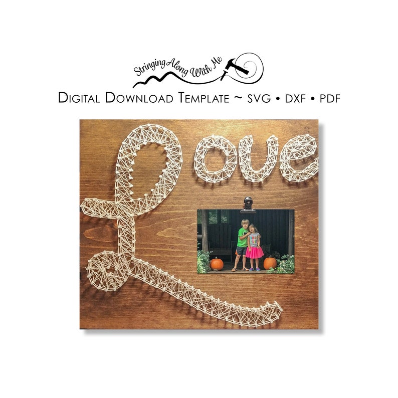 Digital Download-string Art Template Love Photo Frame - Etsy