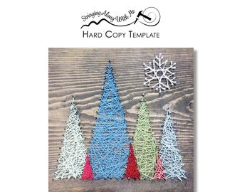 String Art Mountain Template - Etsy