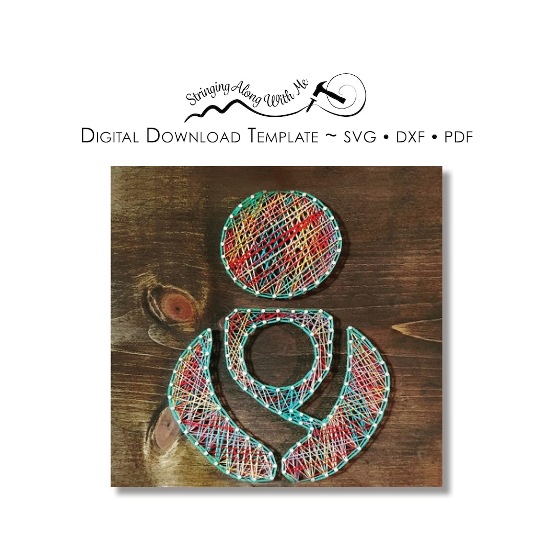 Baby Wearing String Art Template – SVG DXF PDF (digital Download) - Etsy