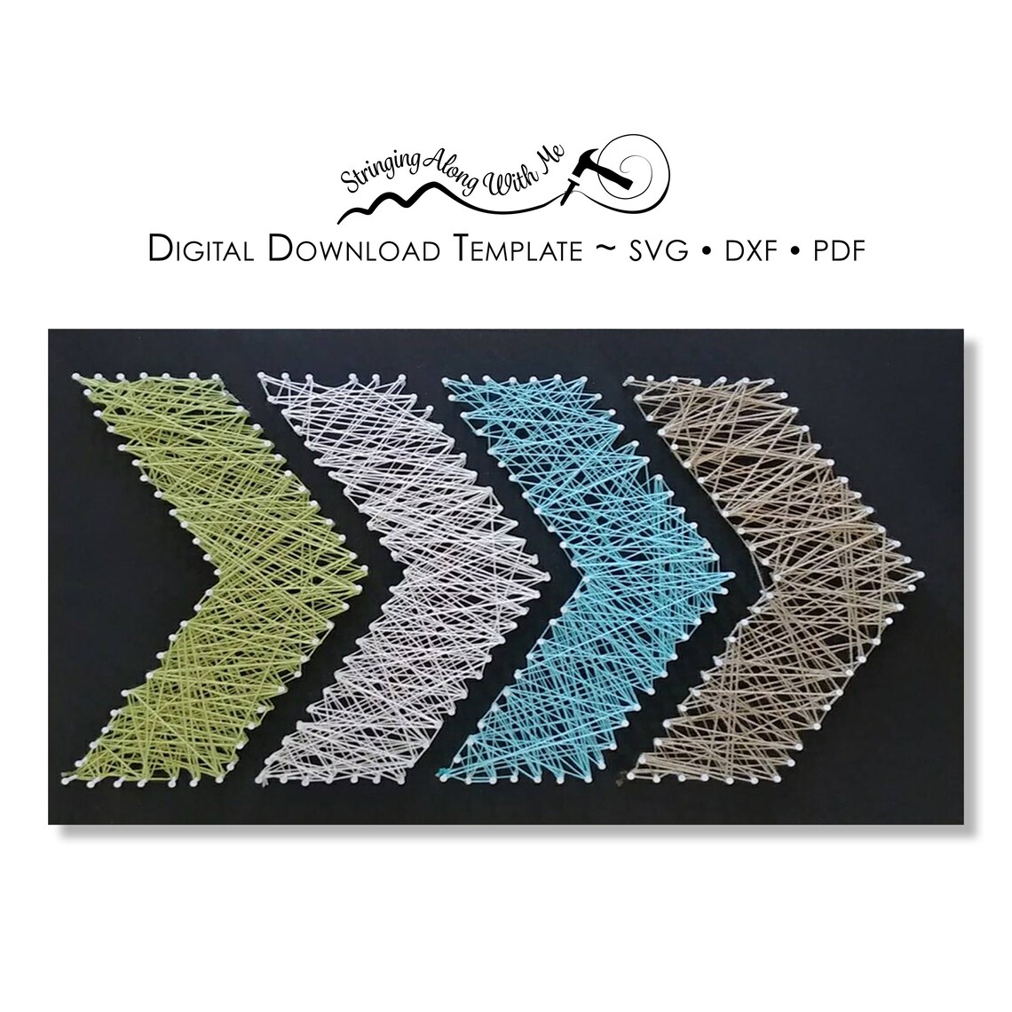 Digital Download-string Art Template Arrows SVG DXF | Etsy