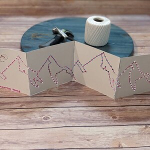 Hard Copy Template-string Art Template- Mountain Range - ***mailed Cut ...
