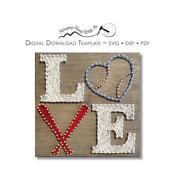 String Art Cross Template - Etsy