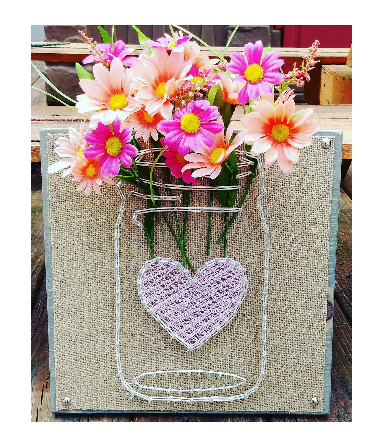 Digital Download-string Art Template- Mason Jar With Heart - ***SVG ...