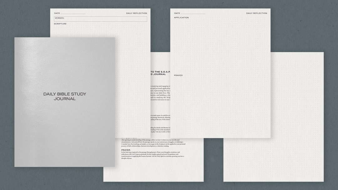 SOAP Method Bible Journaling, Bible Study Journal, Digital Journal ...