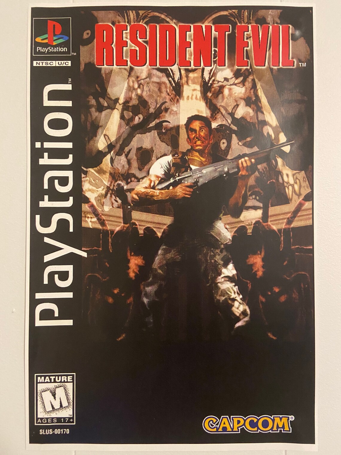 RESIDENT EVIL PS1 Vintage Poster 11x17in - Etsy