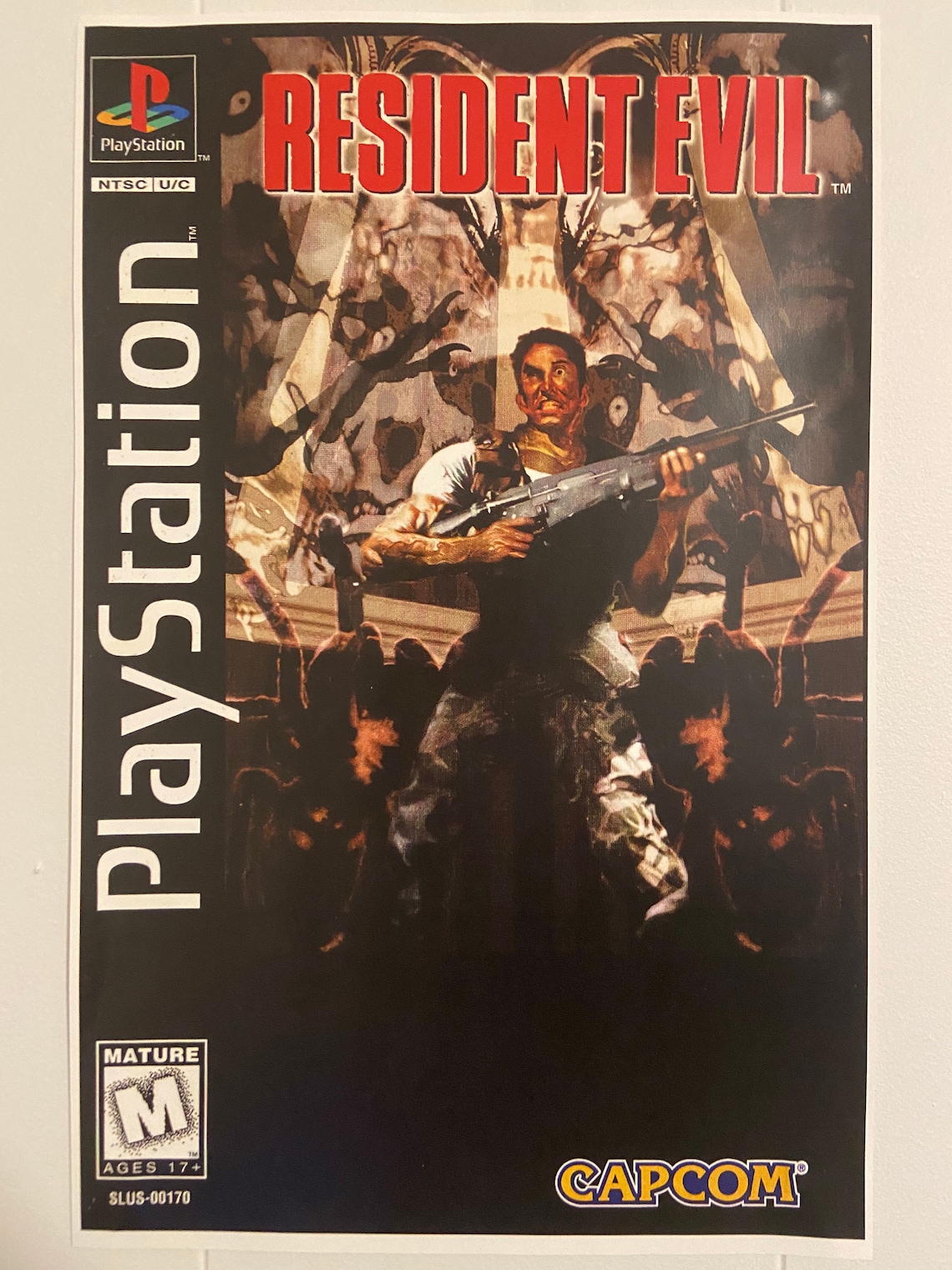 RESIDENT EVIL PS1 Vintage Poster 11x17in - Etsy