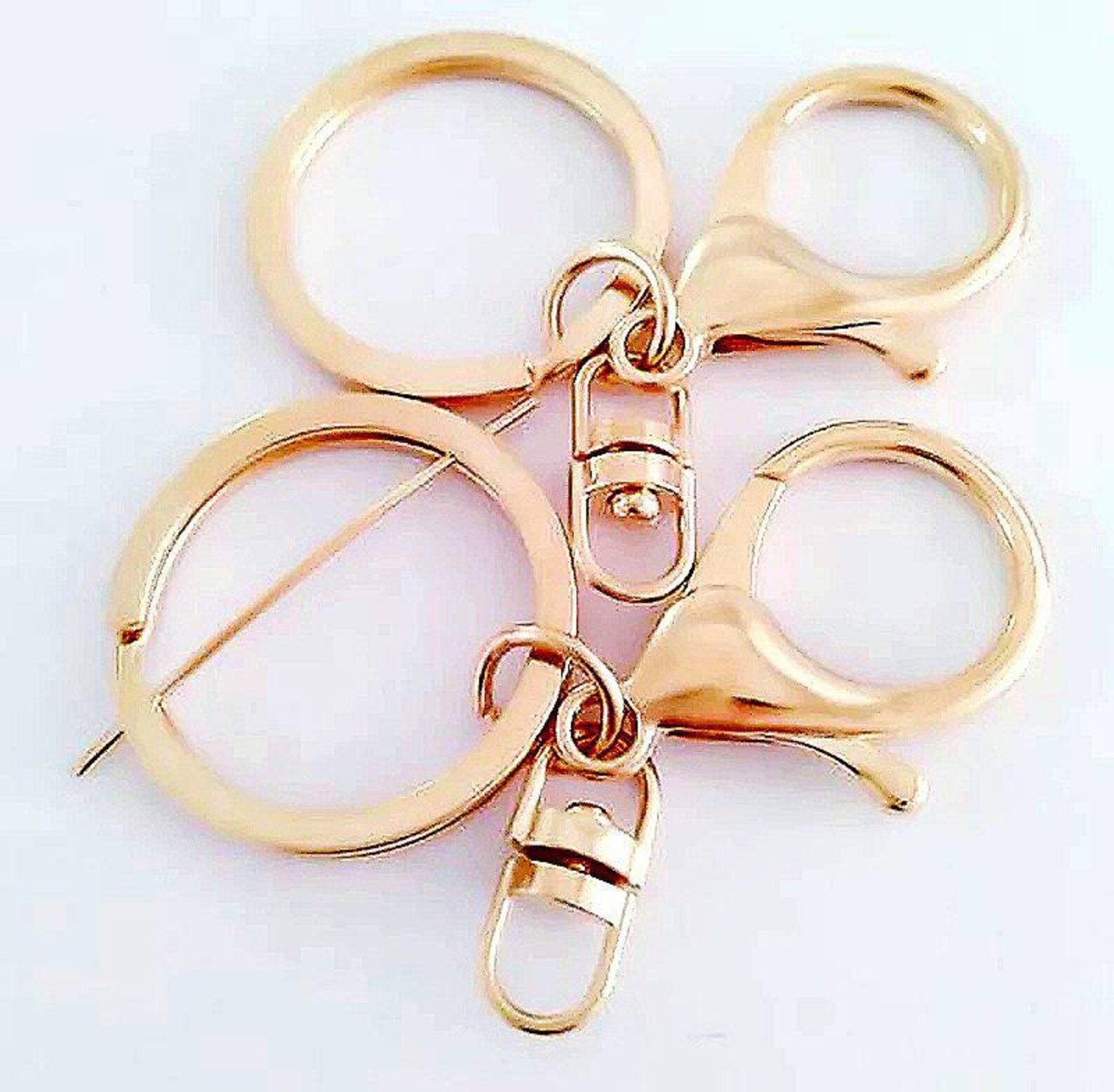 Extra Large Rose Gold Key Chain/key Ring/personalized - Etsy UK