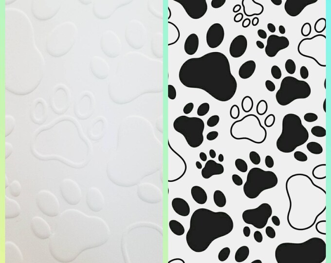 Dog Paw Prints Embossing Folder Dog Stationery Embossing Envelope ...