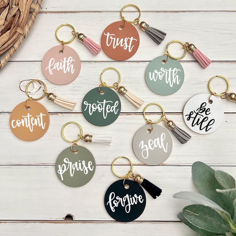 Wood Keychains - Etsy