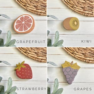 Wooden Fruits - INDIVIDUAL - Fruit of the Spirit - Mini Wood Decor ...