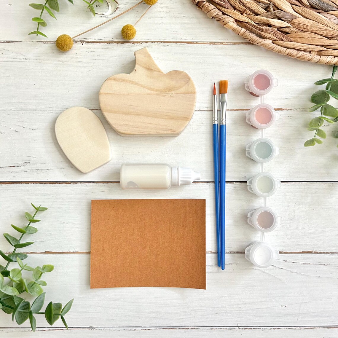 PIY Paint-it-yourself Wooden Pumpkin INDIVIDUAL- Wooden Fall Decor ...