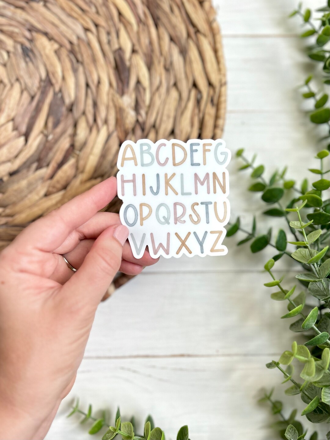 Alphabet Sticker - Vinyl Sticker - ABC Stickers - Back to School ...