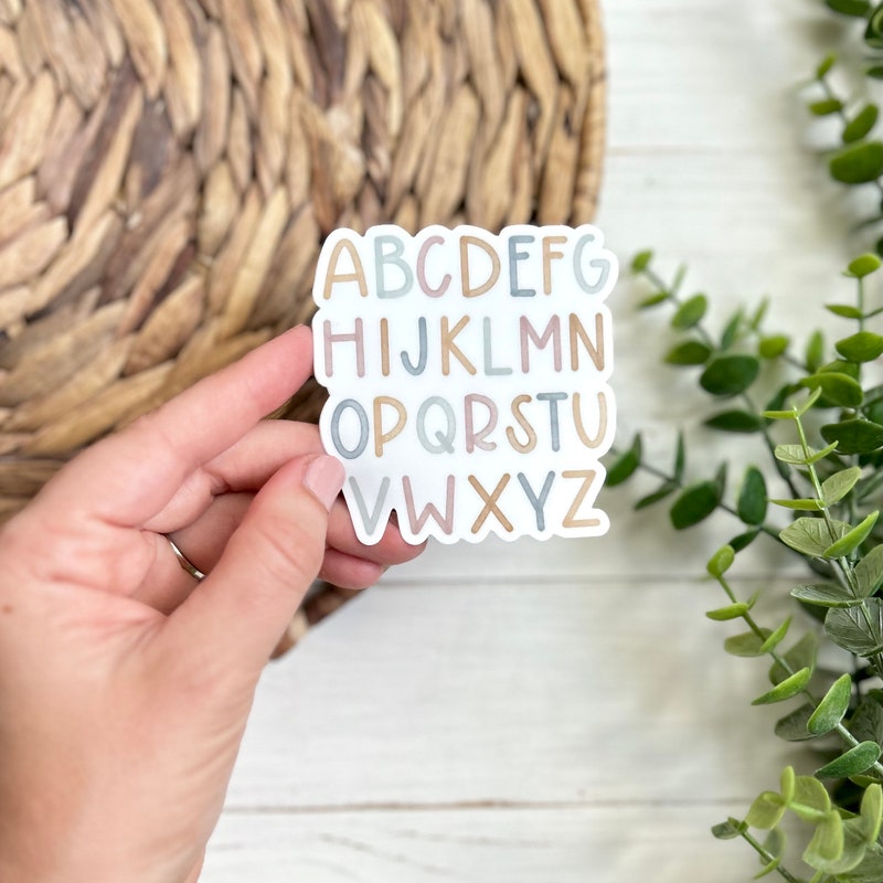 Abc Alphabet Stickers - Etsy