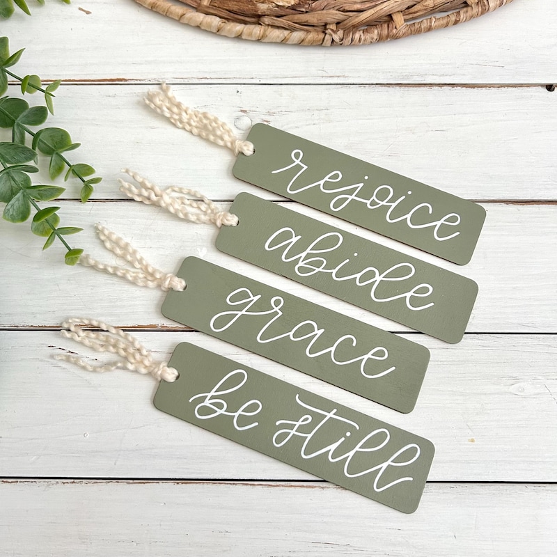 Wood Bookmark Handpainted - Etsy