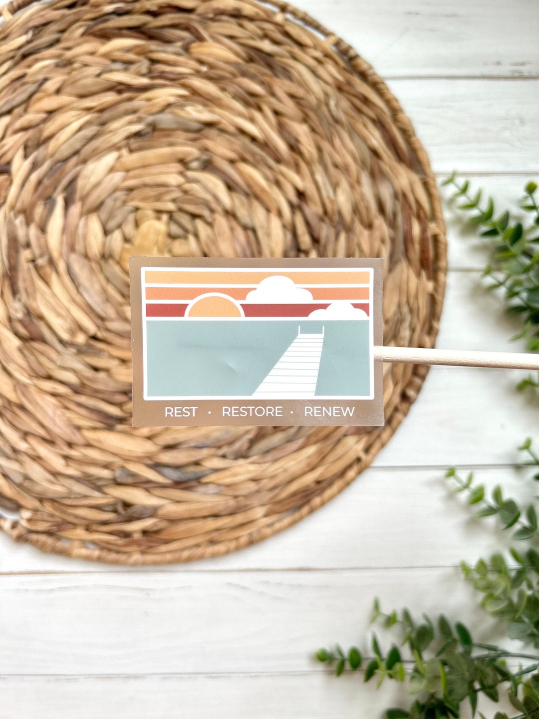 Sabbath Sticker - Vinyl Sticker - Rest Restore Renew - Scripture ...