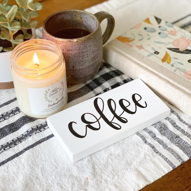 One Little Word // Custom Hand-lettered Wood Sign // Shelf - Etsy