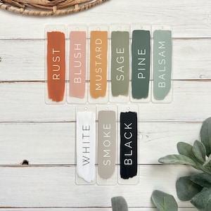 One Little Word CUSTOM Bookmark - Acrylic Bookmark - Handpainted - Etsy