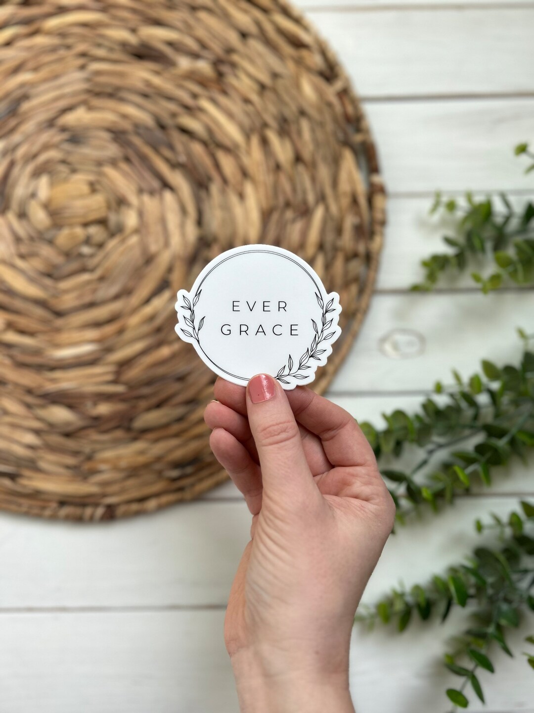 Ever Grace Sticker - Vinyl Sticker - Grace Upon Grace - John 1:16 ...
