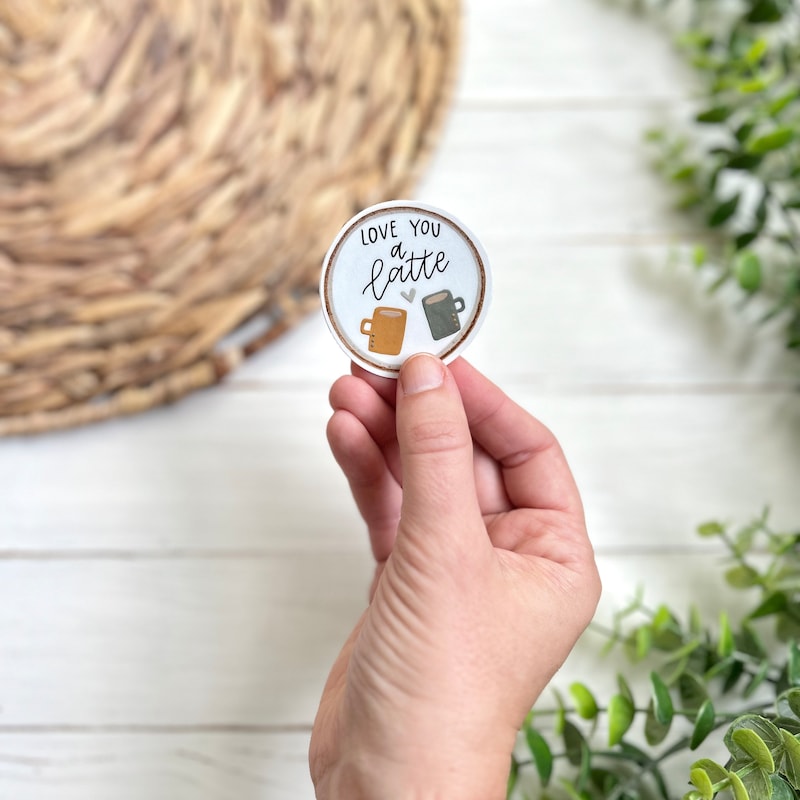 Latte Sticker - Etsy