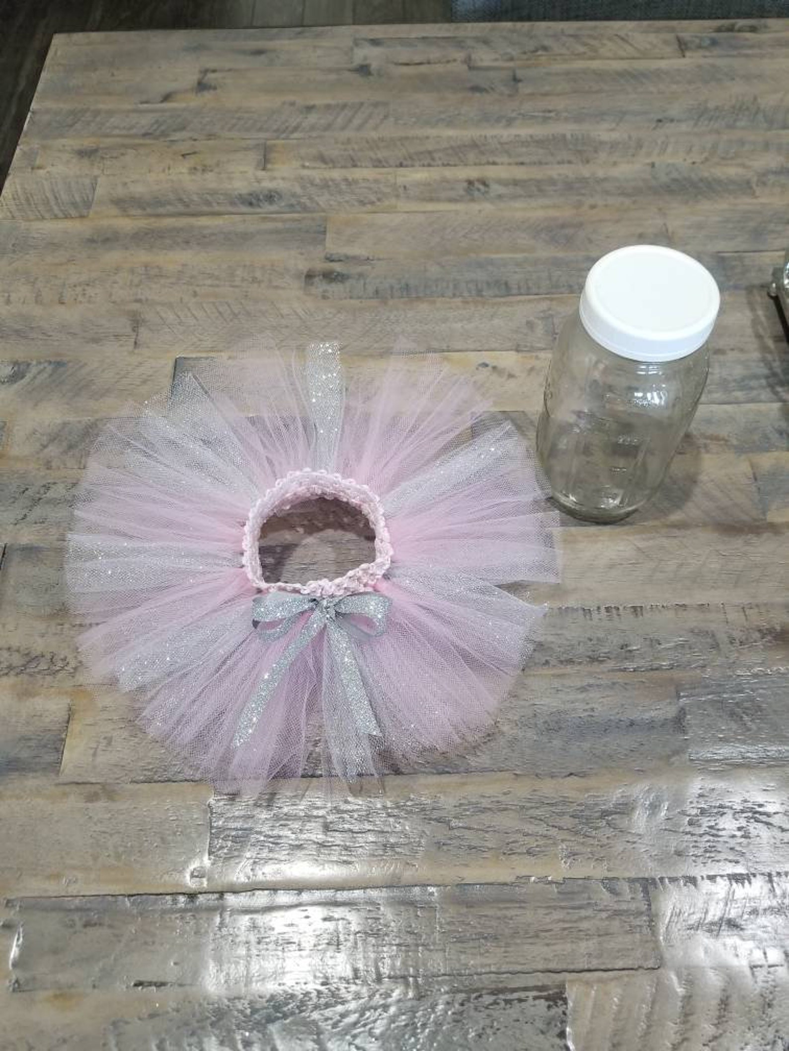 Big Mason Jar Tutu. Candy Dish Tutu. Baby Shower Decoration. Ballerina ...