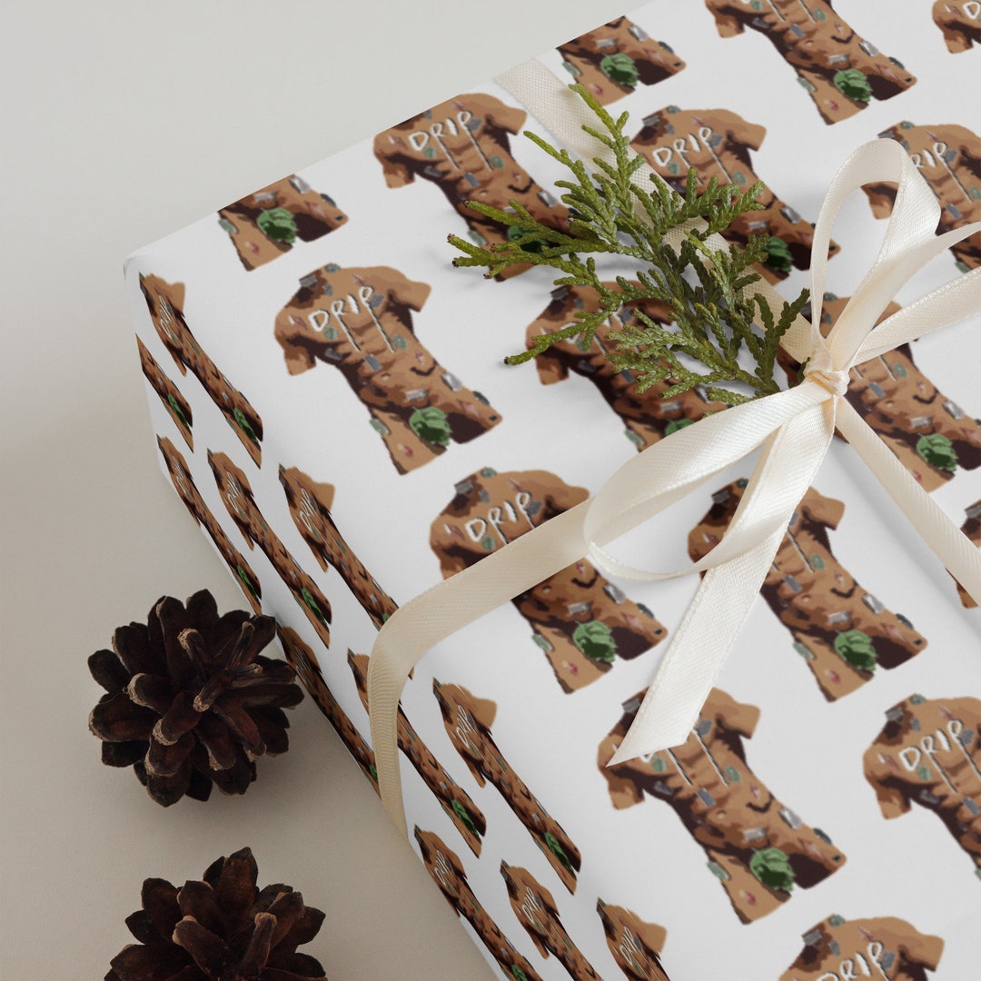 Original Masculine Drip Wrapping Paper Sheets - Etsy