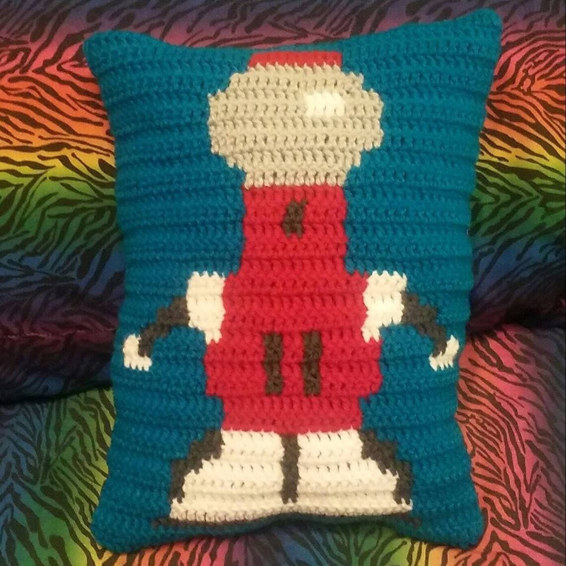 Handmade Tom Servo MST3K Crocheted Pillow Made to Order | Etsy